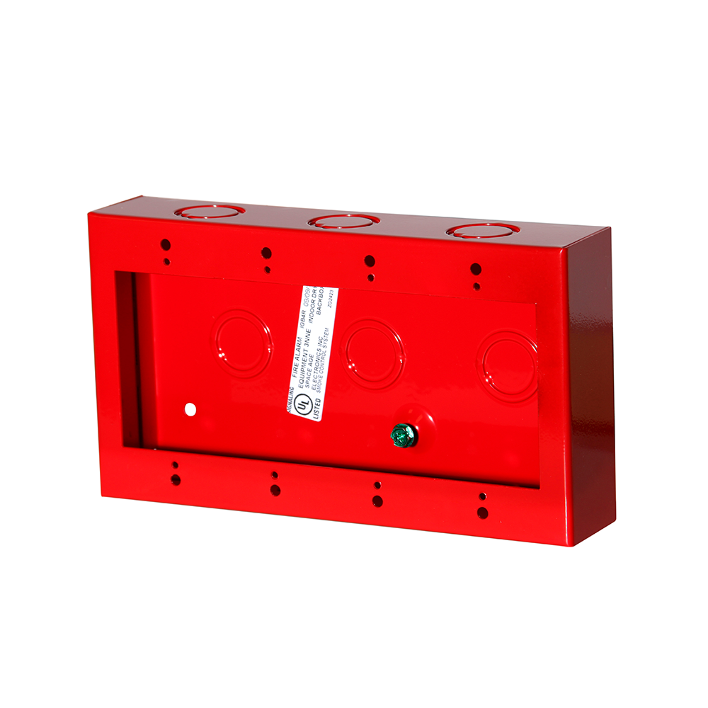 Space Age IGB4R – 4-Gang Surface Mount Back Box, Red — Next Security Corp