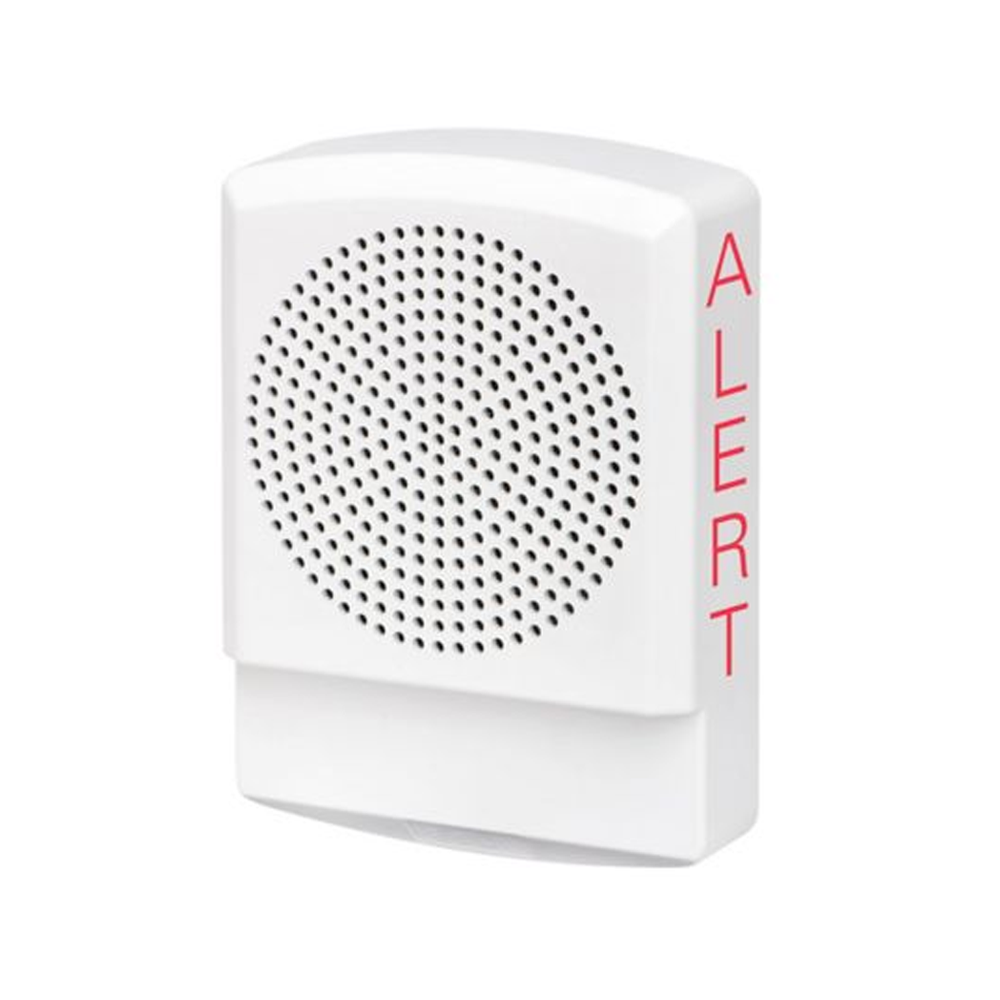 Wheelock ELSPKW-AL Eluxa LED Speaker - White Wall 24V Alert — Next Security Corp
