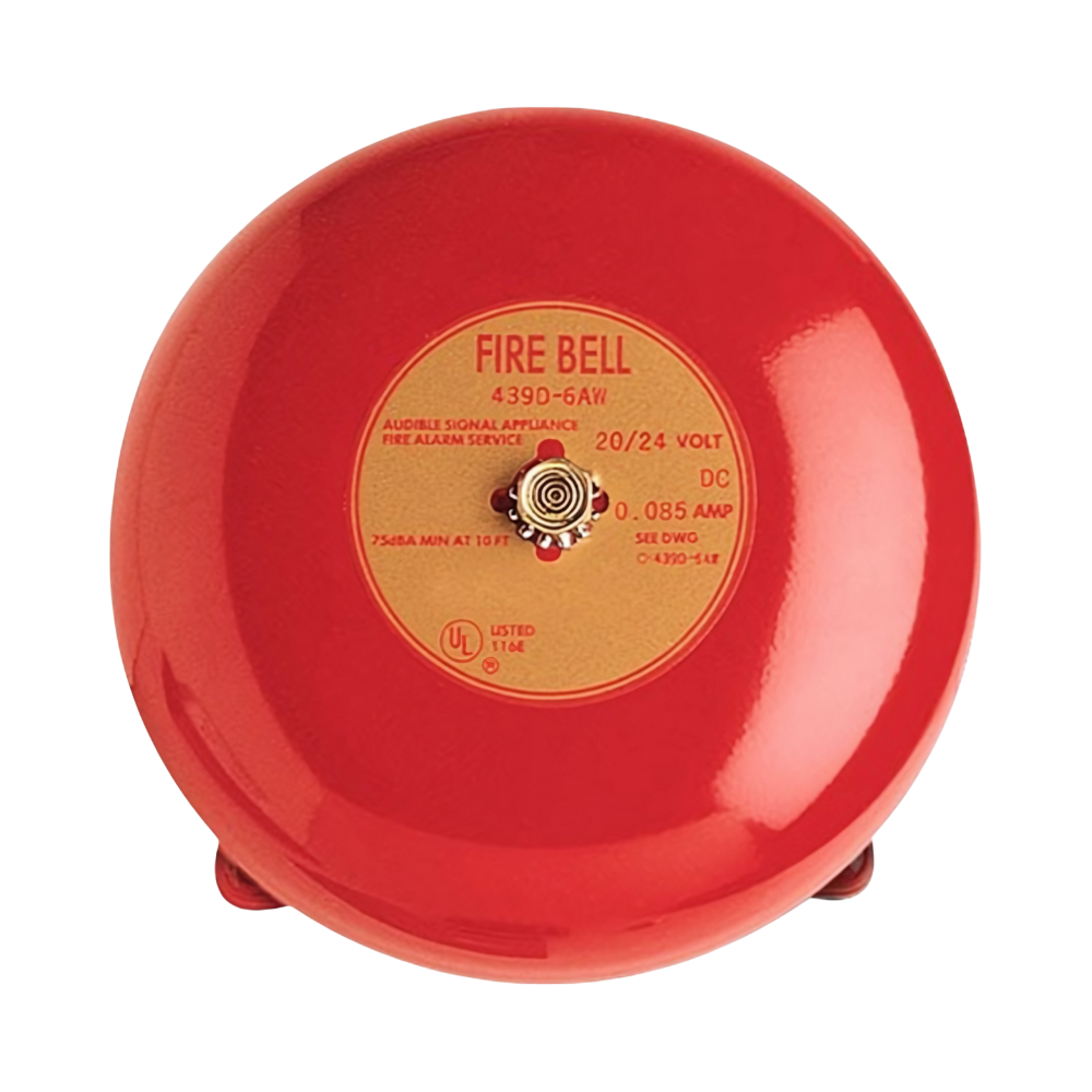 439D-6AW-R KIDDE Red 6" Fire Alarm Bell | 24VDC — Next Security Corp